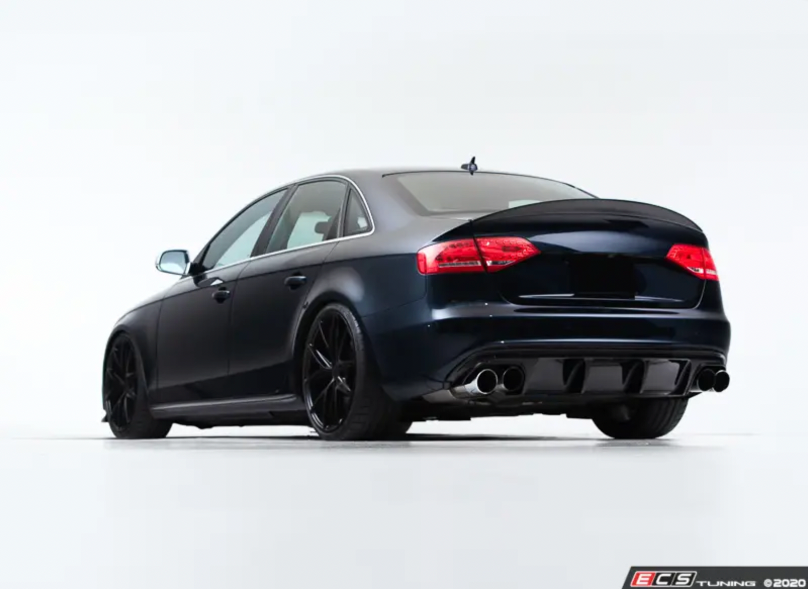 Audi B8 S4 / A4 S-Line Rear Diffuser - Gloss Black — VAG Garage ...