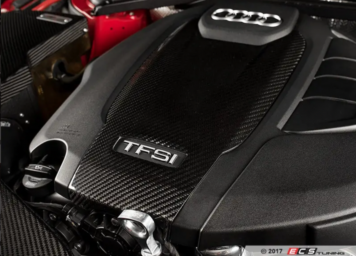 ECS Tuning Carbon Fibre Engine Cover - Audi B9 A4/A5 2.0T — VAG Garage ...