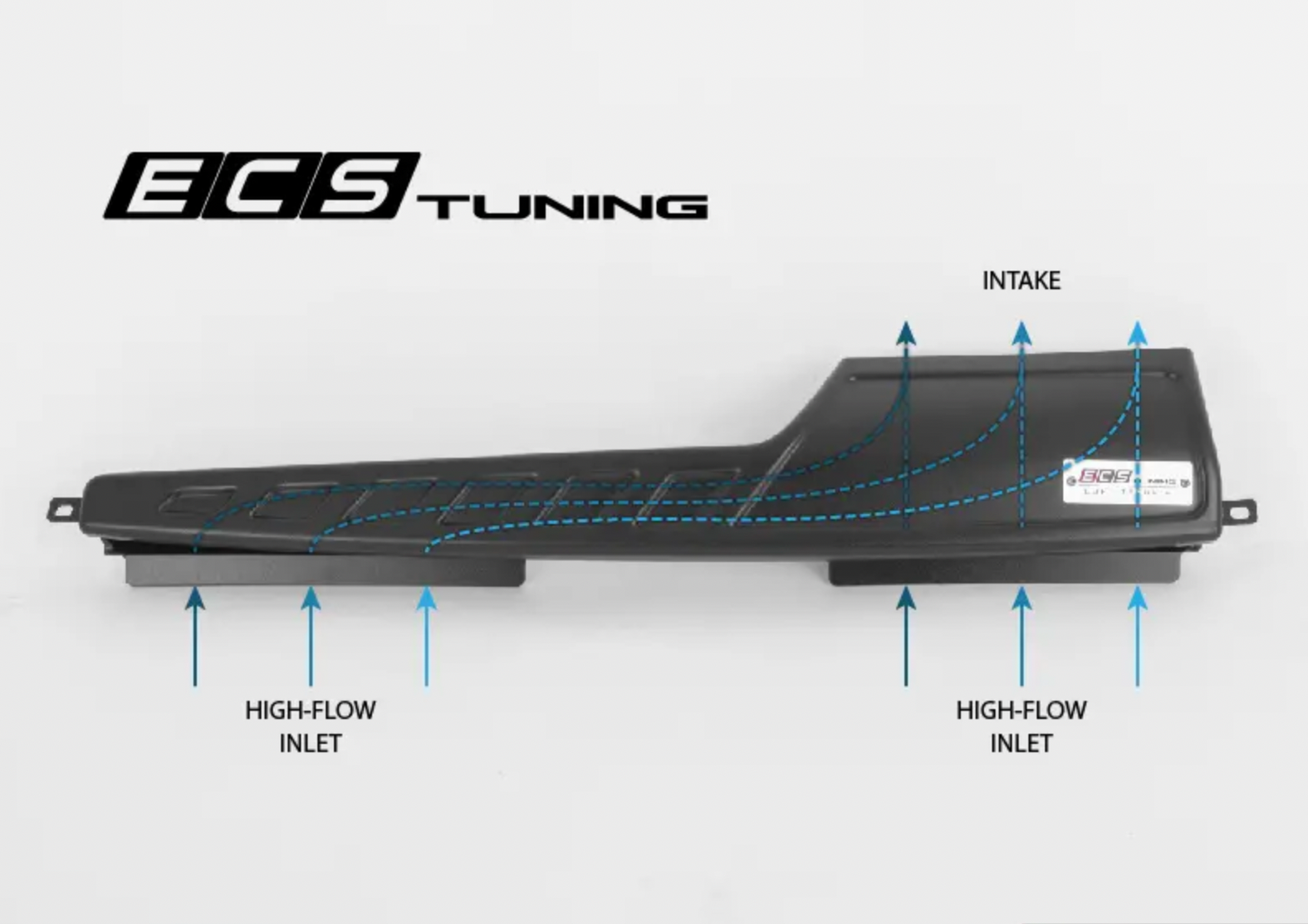 ECS Tuning MK7/7.5 GTI/R / Tiguan Luft-Technik Dual Air Inlet Duct Kit ...